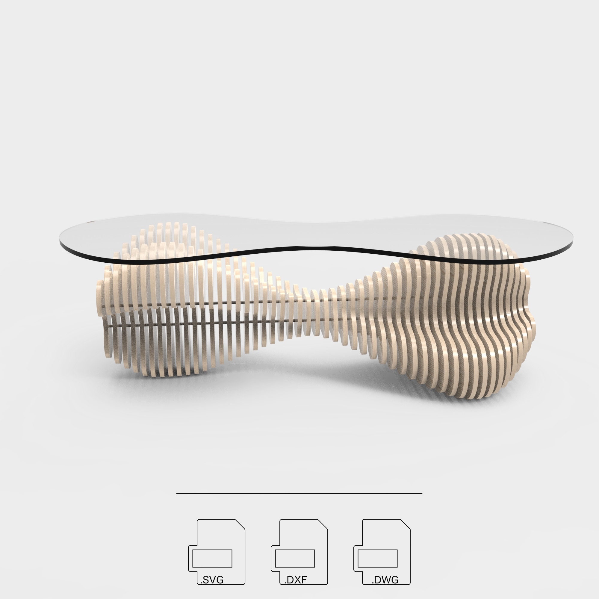 Parametric Table Metaball Router-cut Files CNC Files for Cutting Vector ...