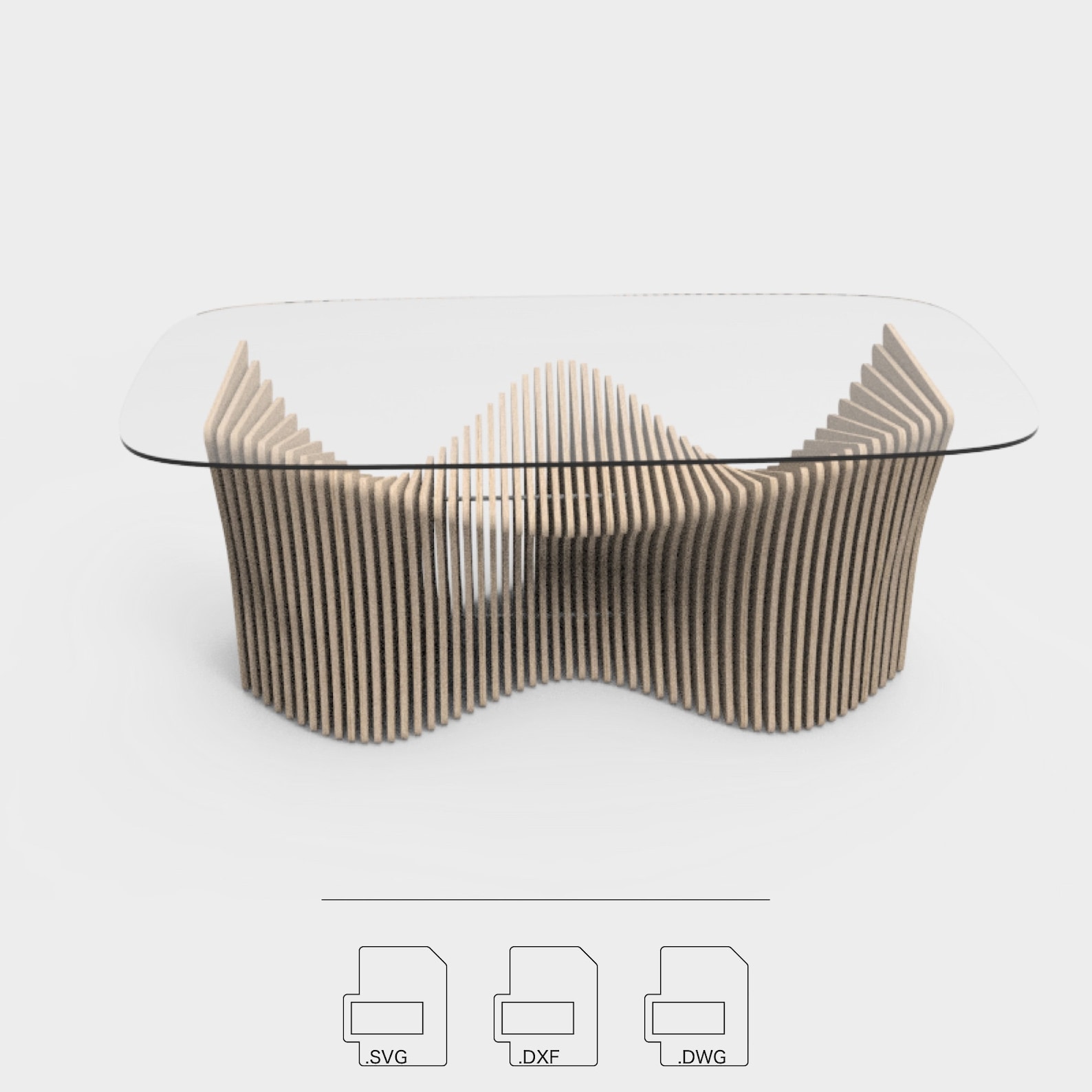 Parametric Dining Table: Cyra Router-cut Files CNC Files Vector Files ...