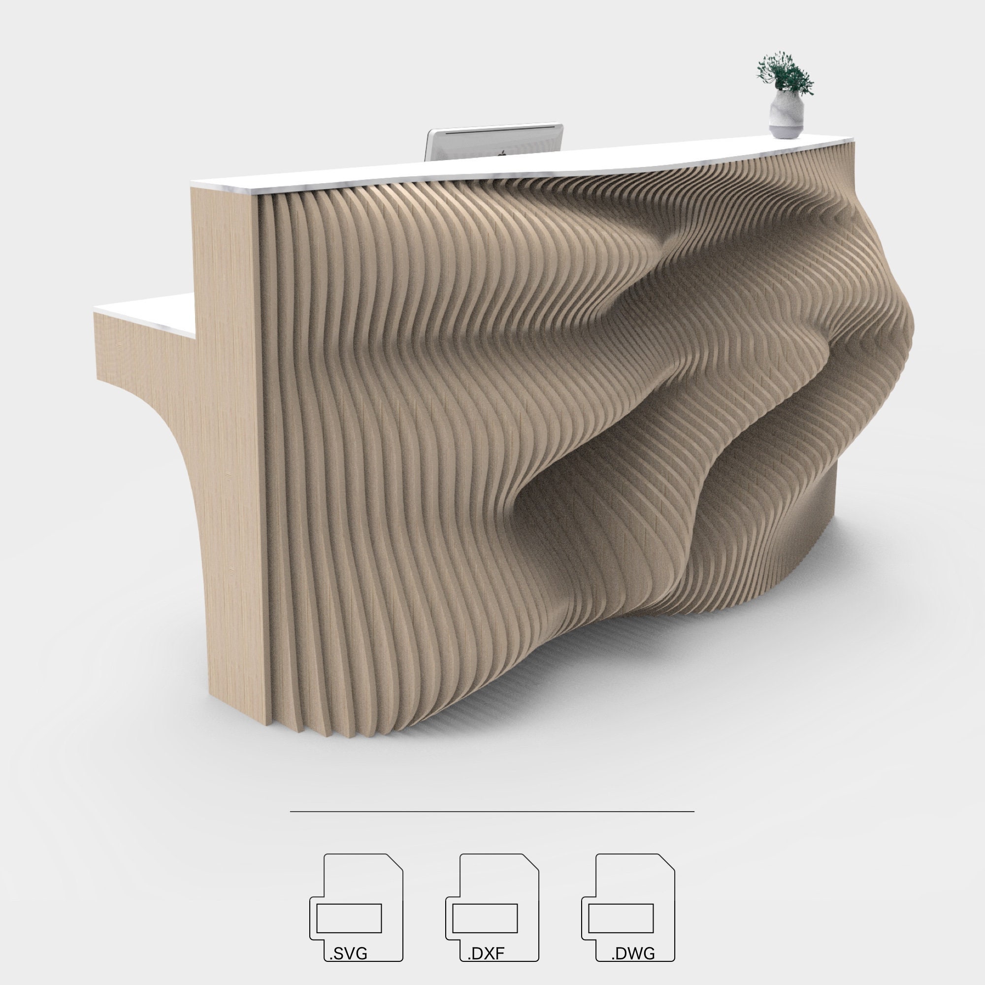 Tide Parametric Desk/ Office Desk - Etsy