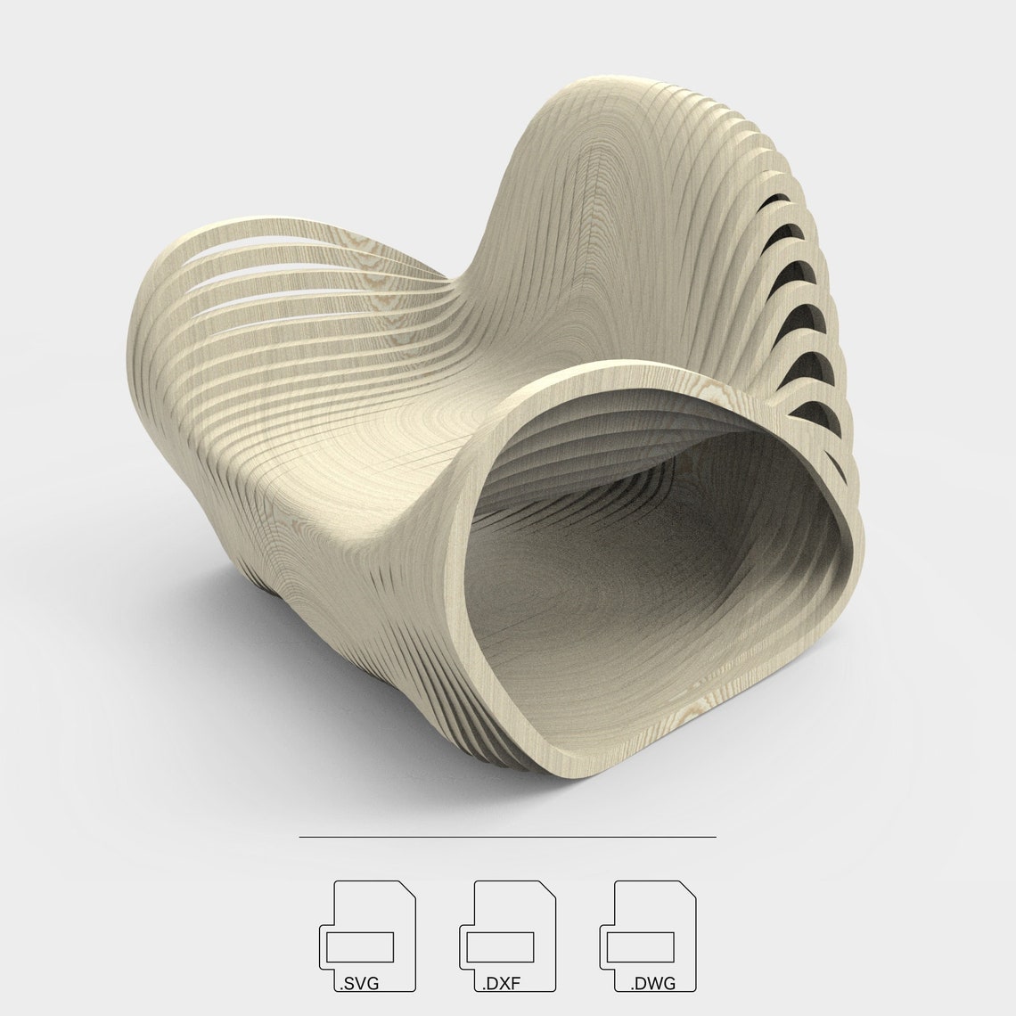 Morph Armchair Router-cut Files CNC Files for Cutting - Etsy