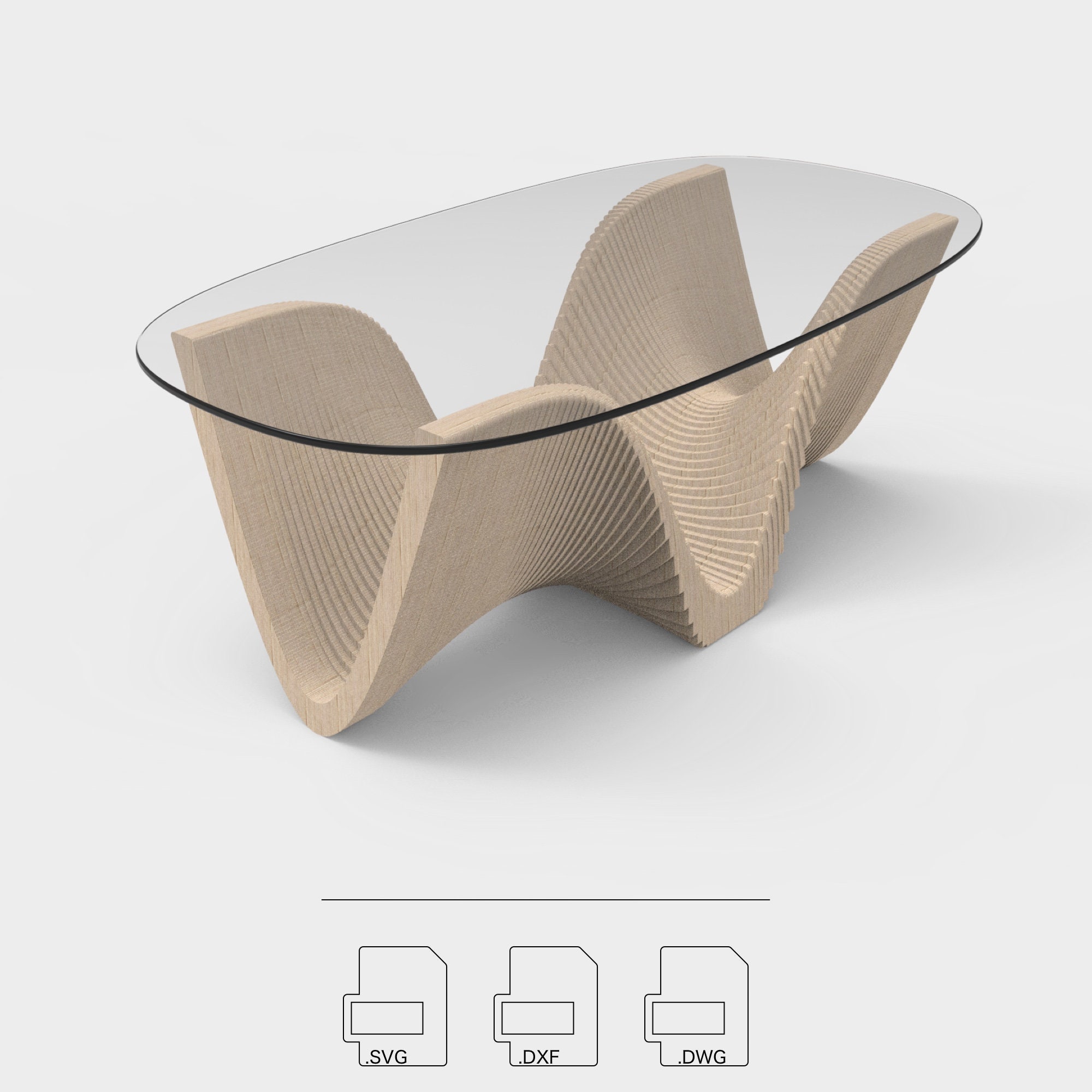 Parametric Dinner Table CNC Router Files (digital Download) - Etsy
