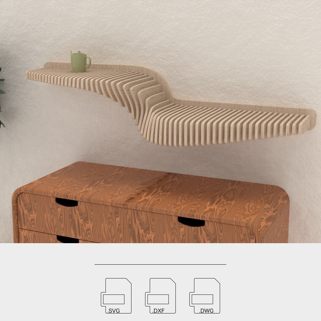 Parametric Wall Unit: Zio • Modern CNC Design • Router-cut Vector Files ...