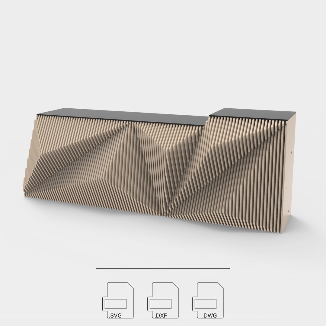 Parametric Desk Facet • Router Cut Files • Cnc Files For Cutting• Vector Files • Dxf • Dwg
