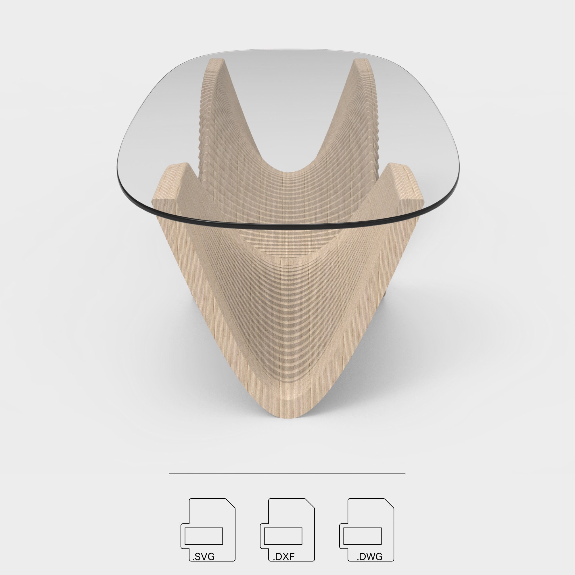 Parametric Dinner Table CNC Router Files (digital Download) - Etsy
