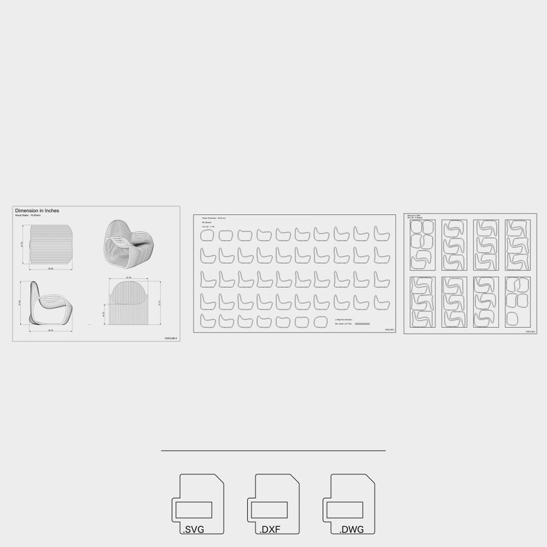 Ridge Chair Router-cut Files CNC Files Vector Files - Etsy