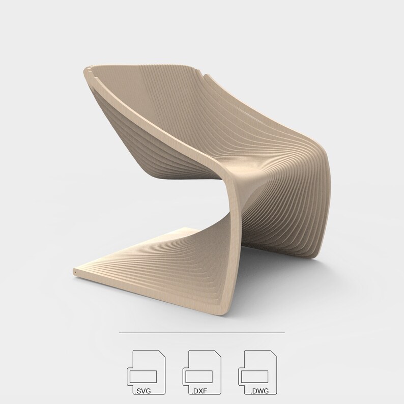 Club Chair • Router-cut Files • CNC Files for Cutting• Vector Files ...