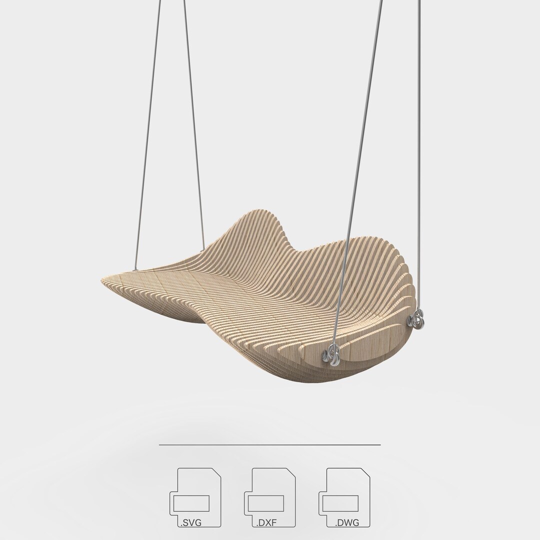 Parametric Swing: Eva • Router-cut Files • CNC Files for Cutting• Vector Files • .dxf • .dwg ...