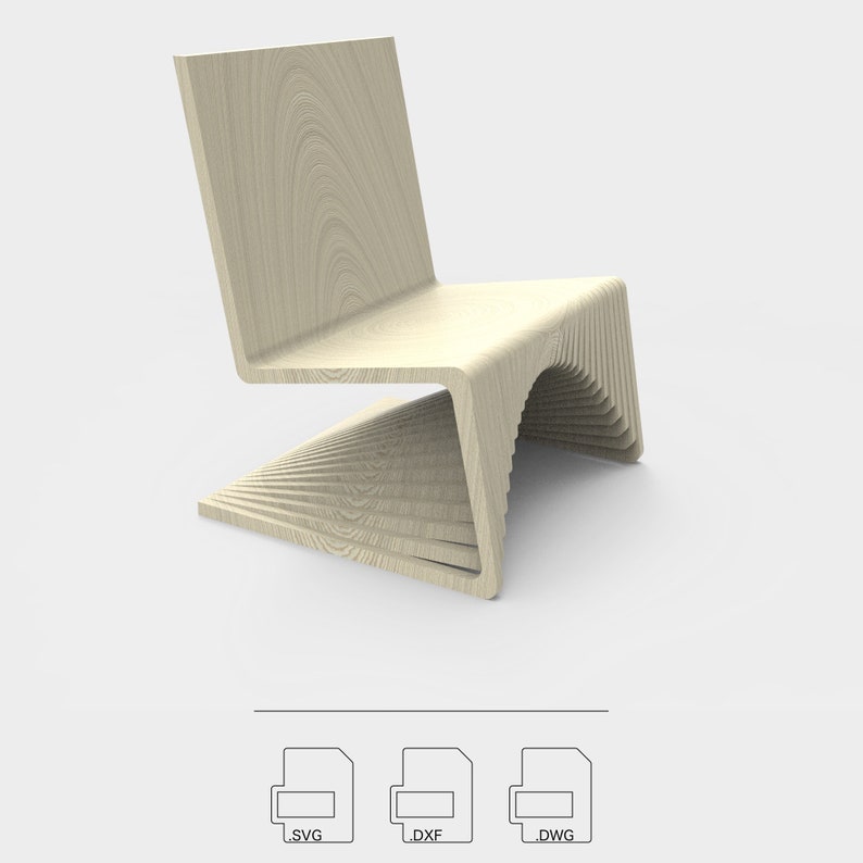 Arch Lounge Chair CNC Router Files: Parametric Design (digital Download ...