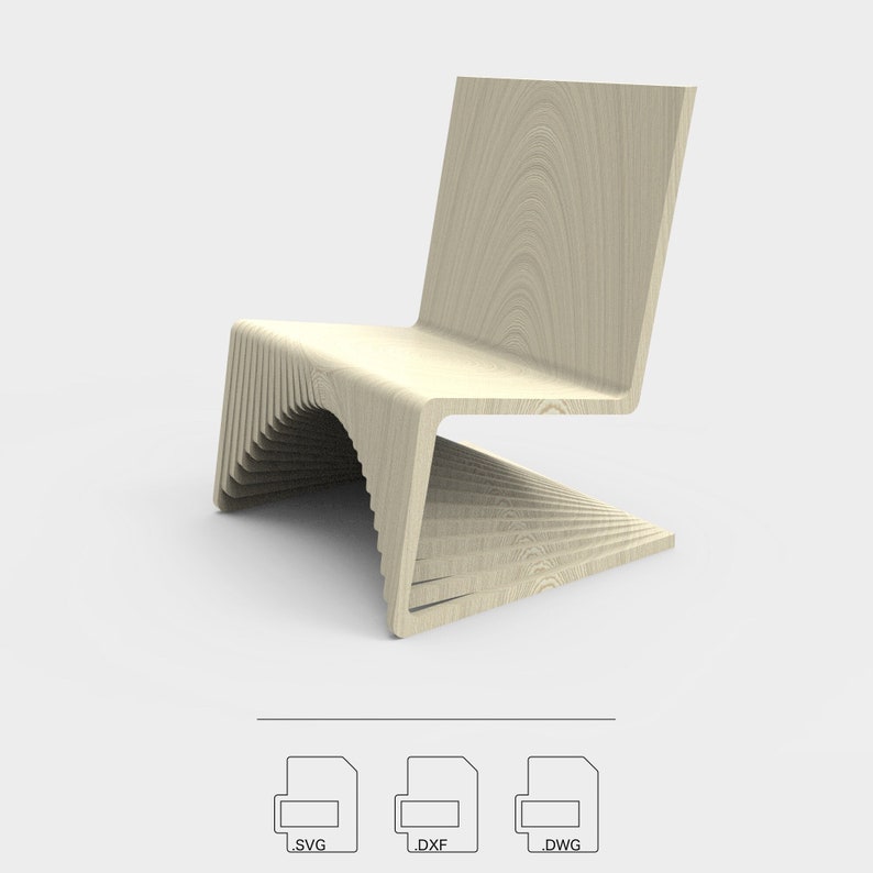 Arch Lounge Chair CNC Router Files: Parametric Design (digital Download ...