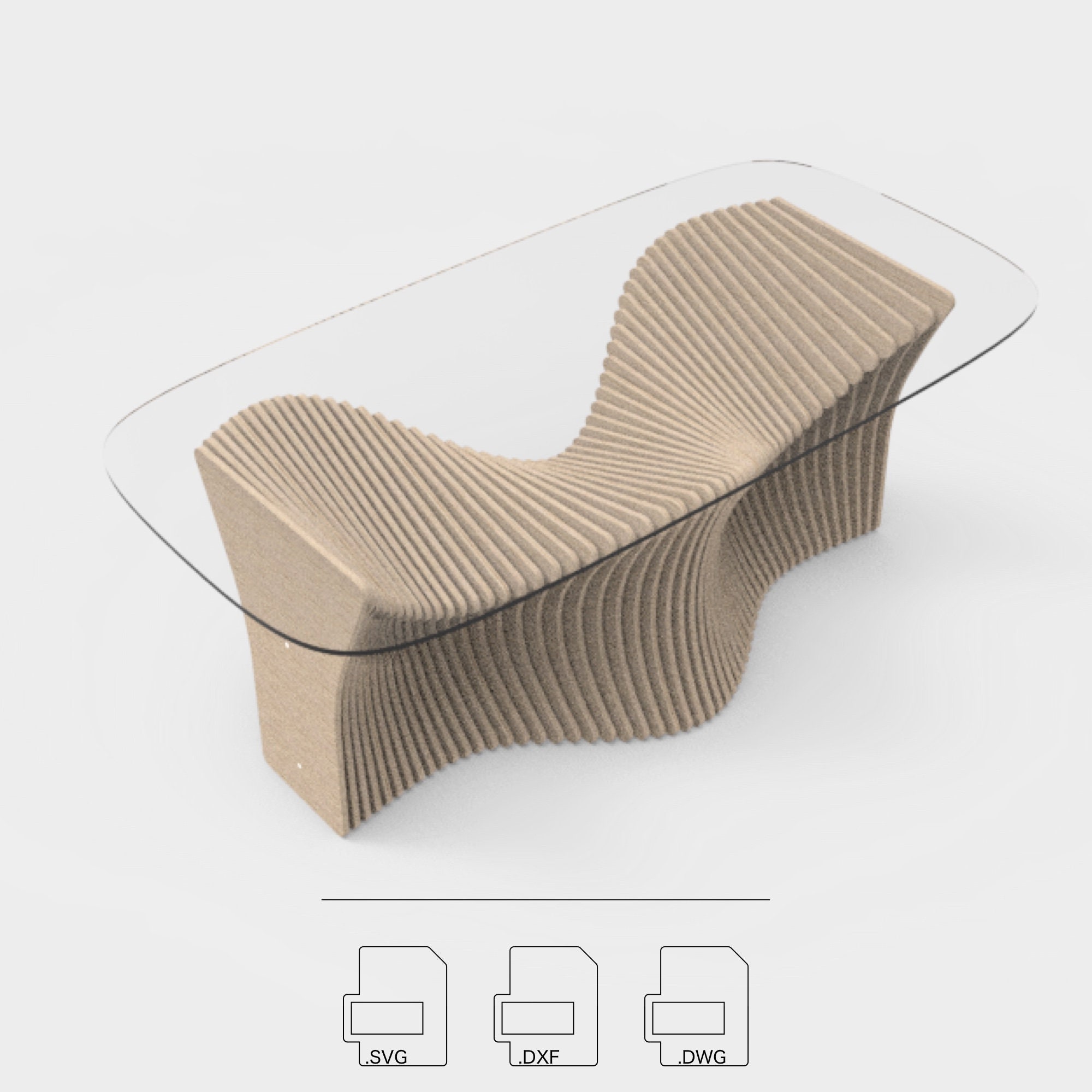 Parametric Dining Table: Cyra Router-cut Files CNC Files Vector Files ...