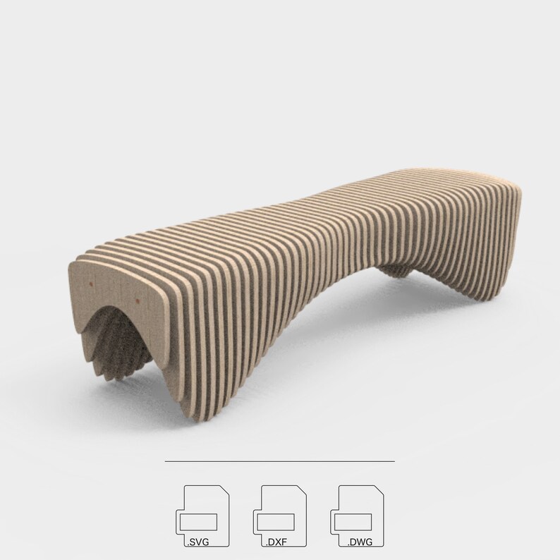 Parametric Bench: K9 Router-cut Files CNC Files for Cutting Vector ...