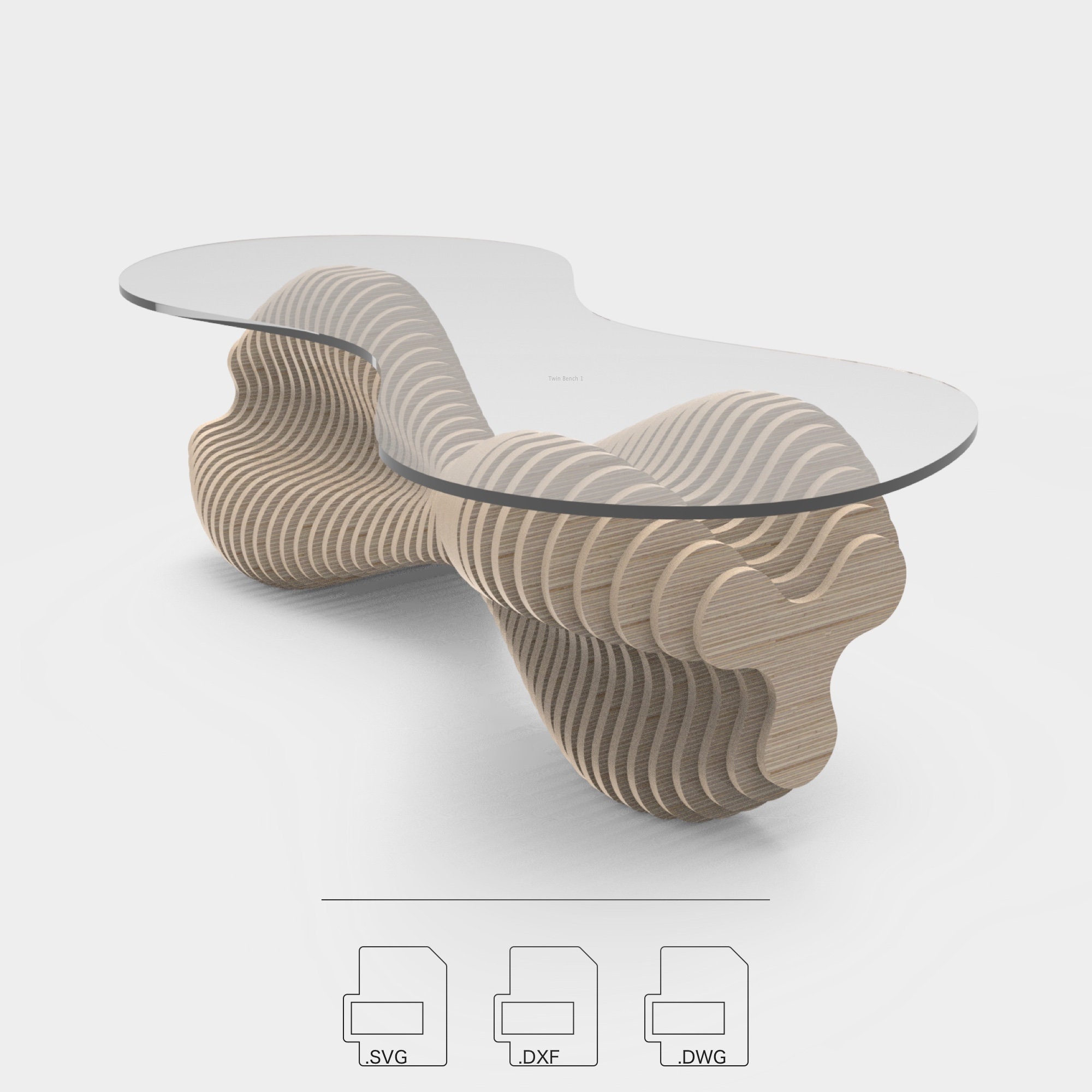 Parametric Table Metaball Router-cut Files CNC Files for Cutting Vector ...