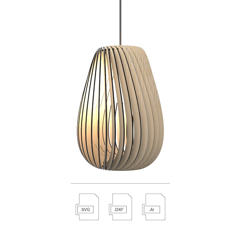 Menhir Lamp Laser-cut CNC Vector Files .dxf .ai - Etsy