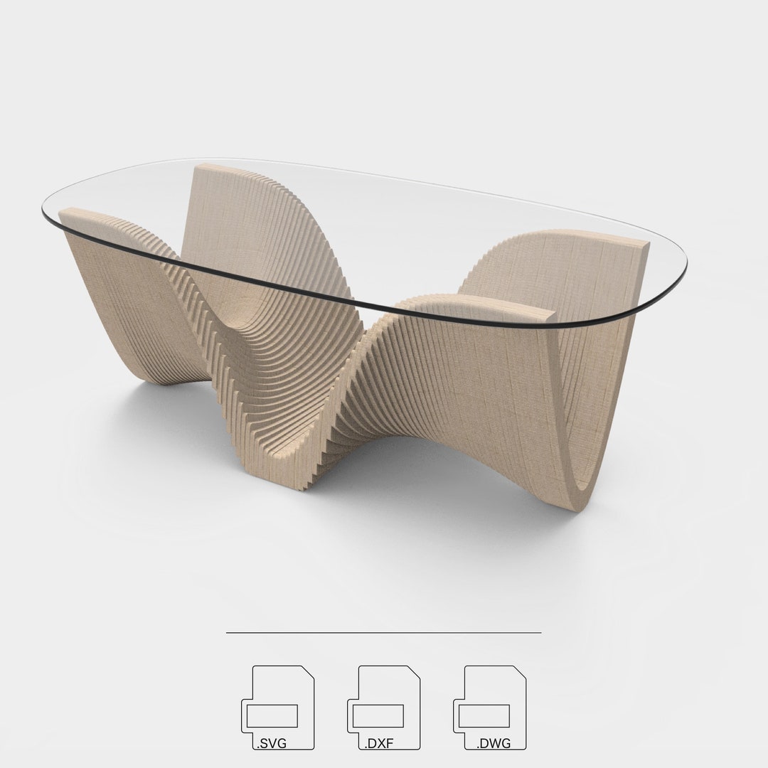 Parametric Dinner Table CNC Router Files (digital Download) - Etsy