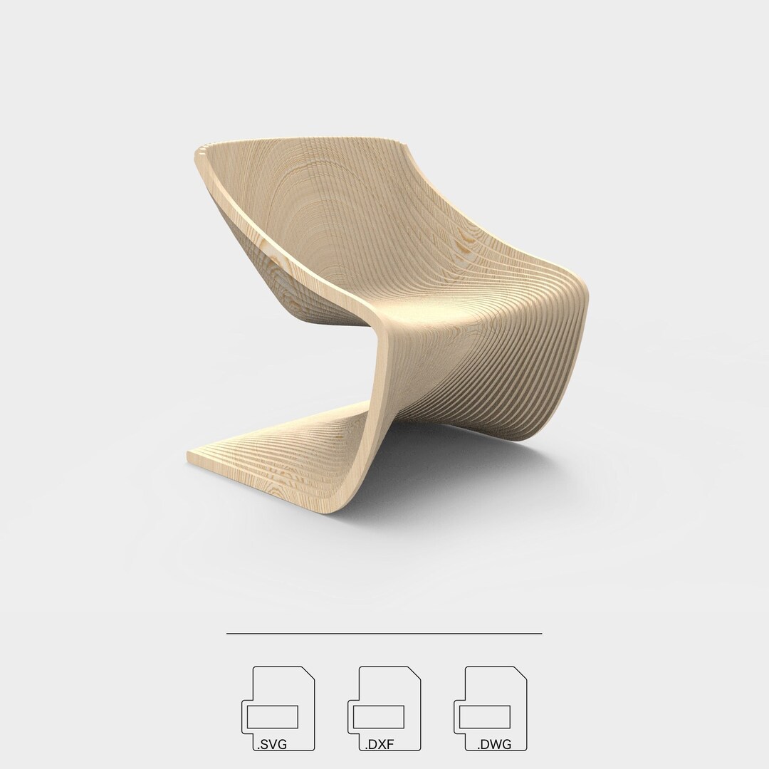 Club Chair Router Cut Files Cnc Files For Cutting Vector Etsy