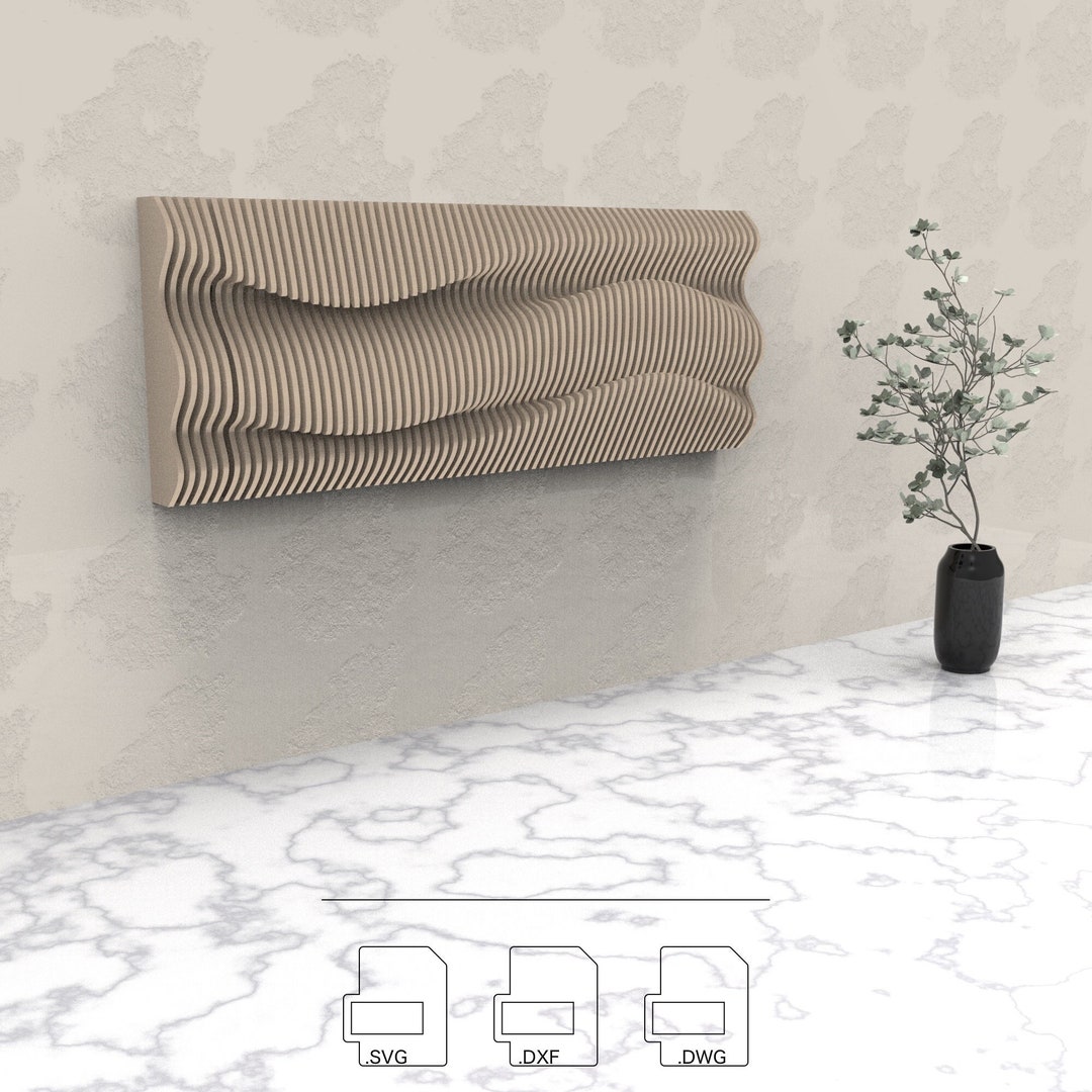 Sine Wave Parametric Wall Art: CNC Router Cut Files (digital Download ...