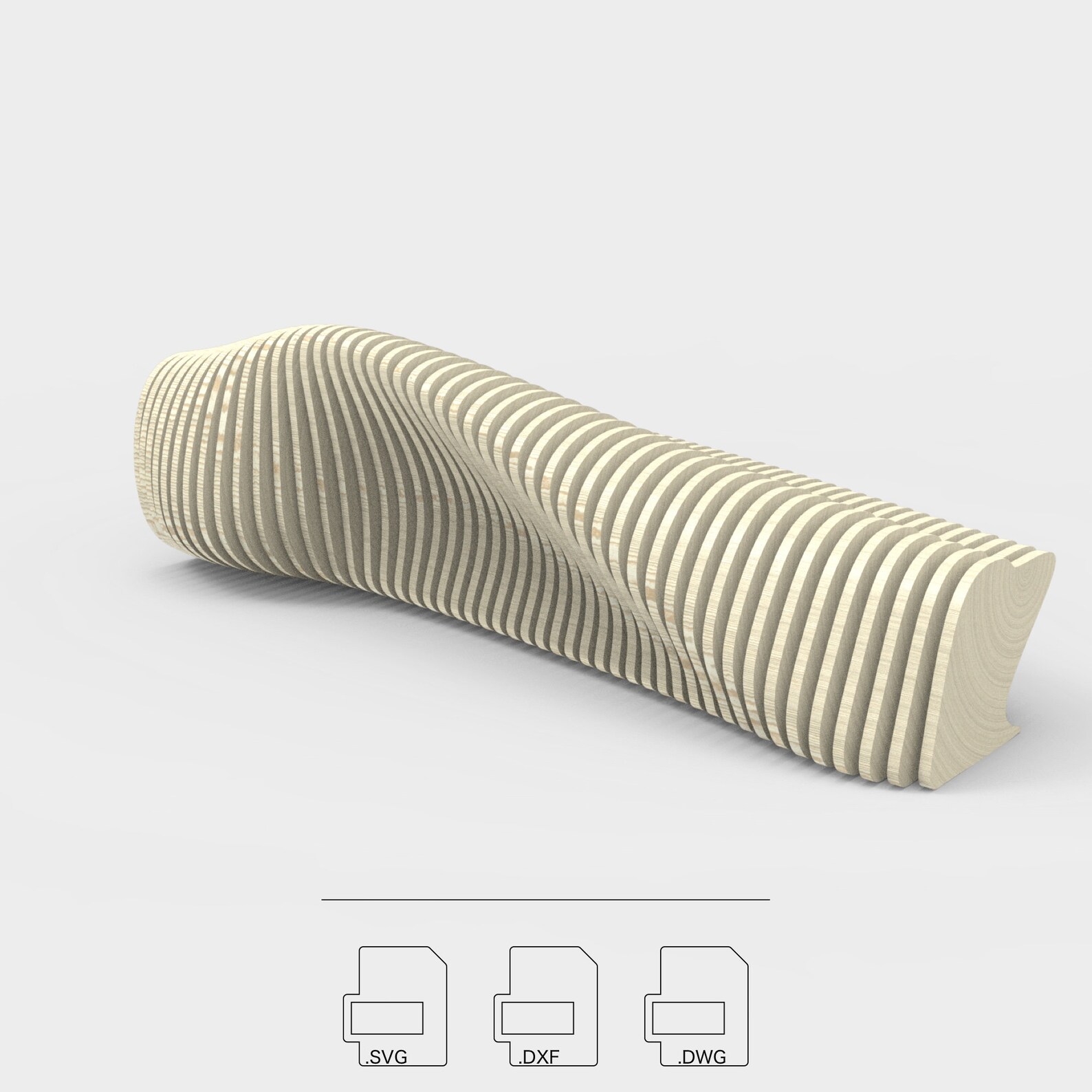 Parametric Bench CNC Router Files: Plywood, MDF, Cardboard (digital ...