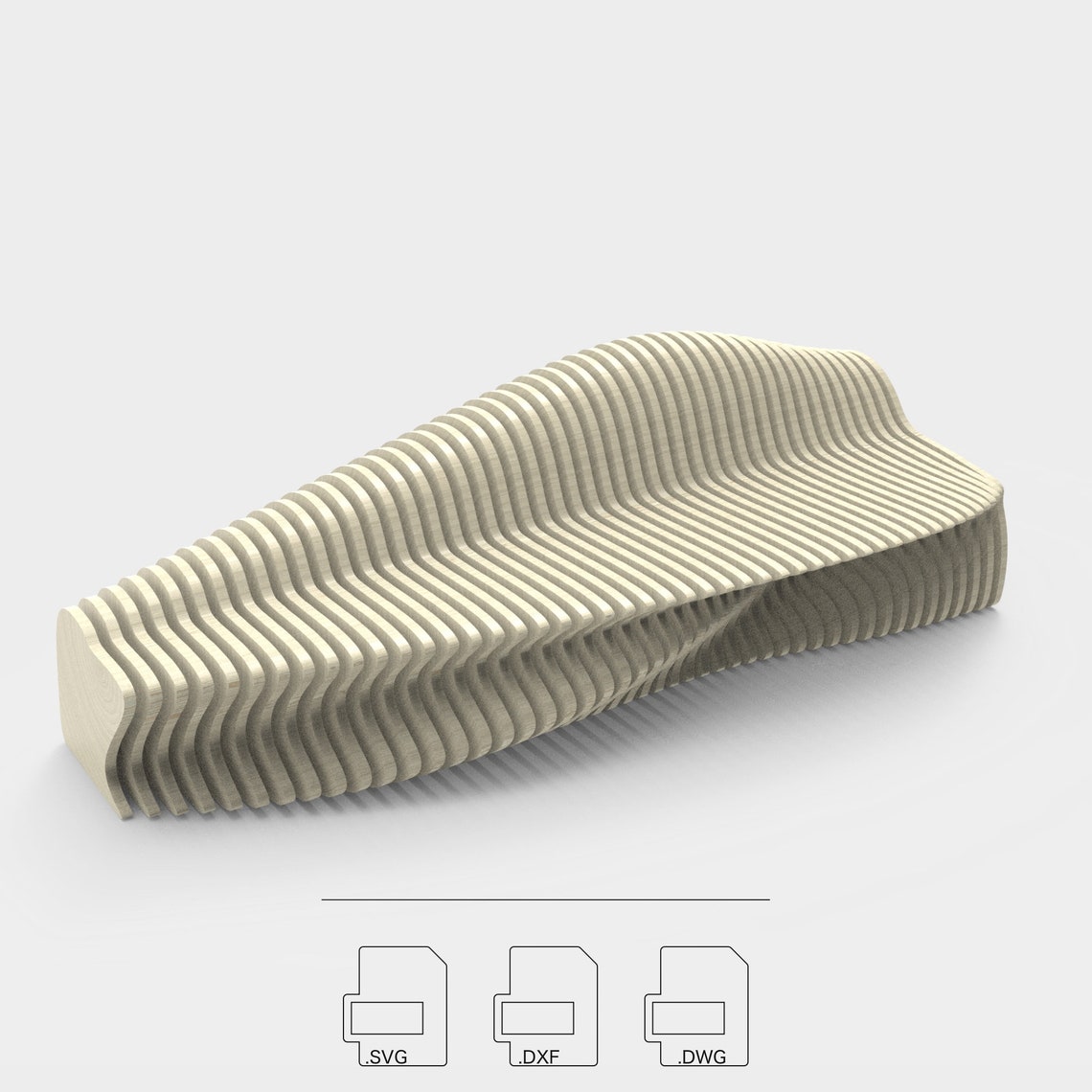 Parametric Bench CNC Router Files: Plywood, MDF, Cardboard (digital ...