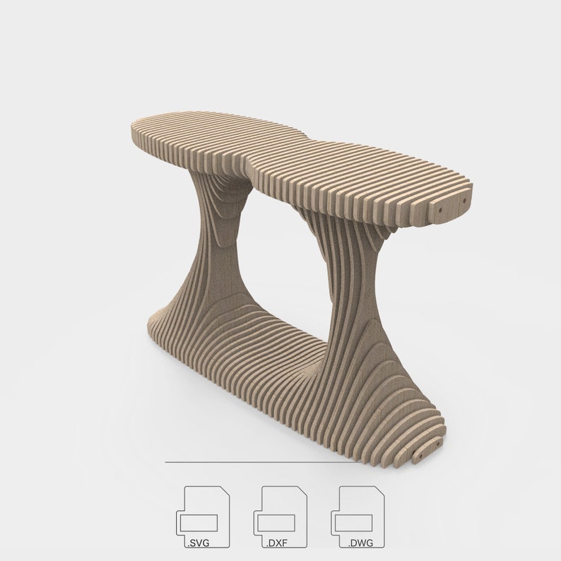 Parametric Console: Omni • Modern CNC Furniture • Router-cut Vector ...