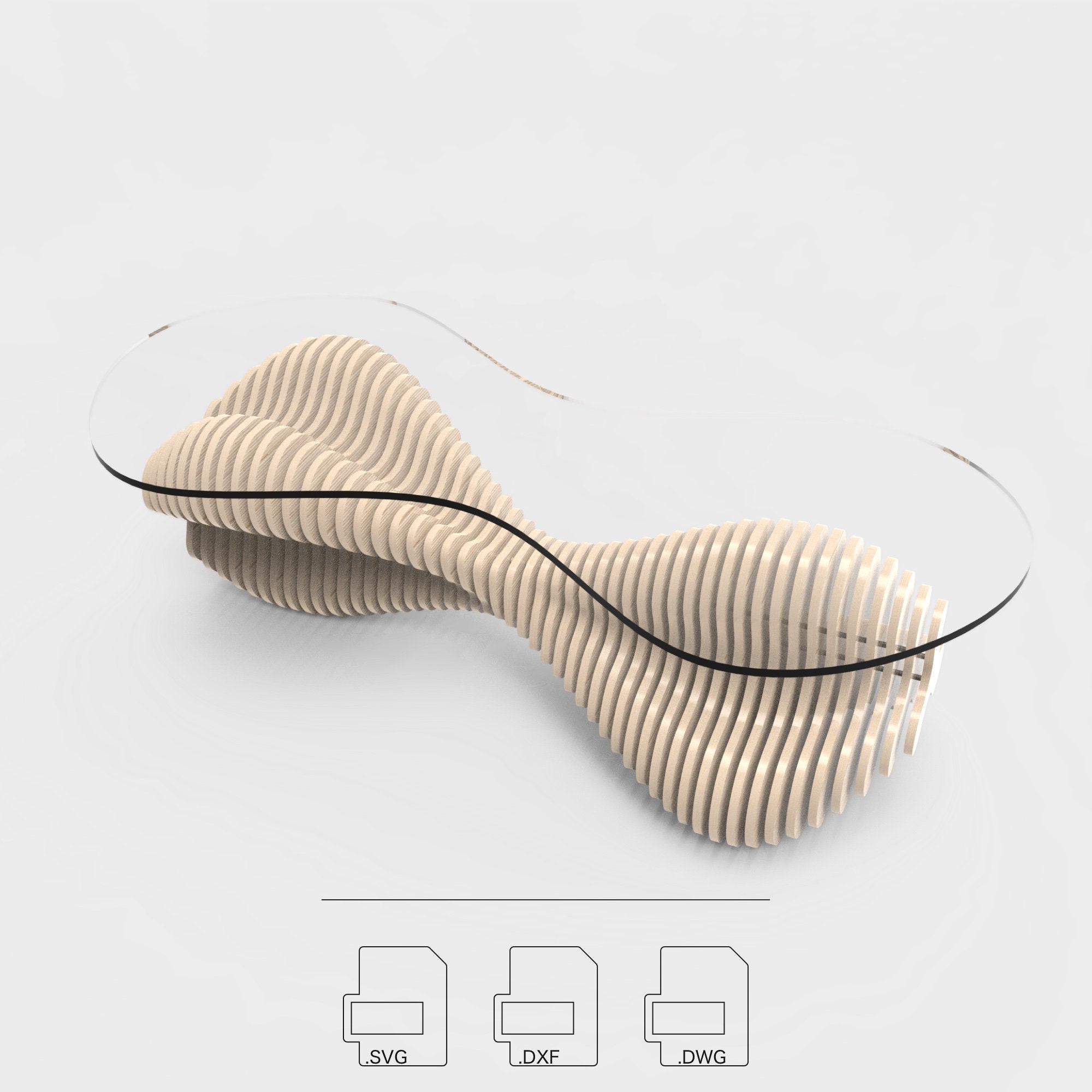 Parametric Table Metaball Router-cut Files CNC Files for Cutting Vector ...