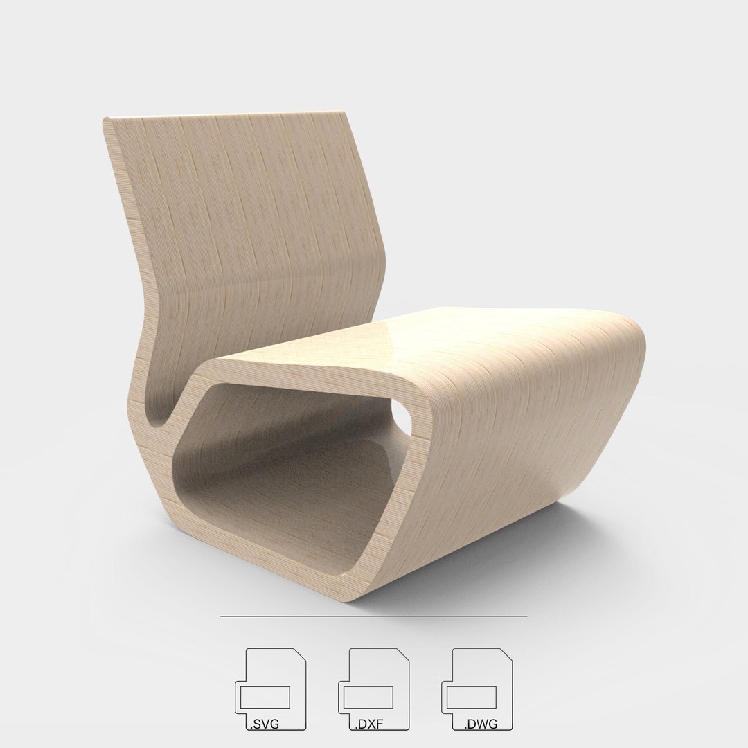 Cell Chair • Router Cut Files • Cnc Files For Cutting• Vector Files • Dxf • Dwg • Svg • Pdf
