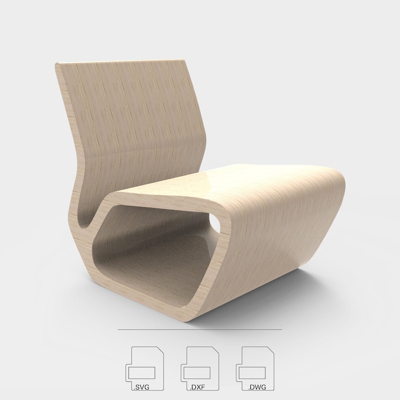 Cell Chair • Router-cut Files • CNC Files for Cutting• Vector Files ...