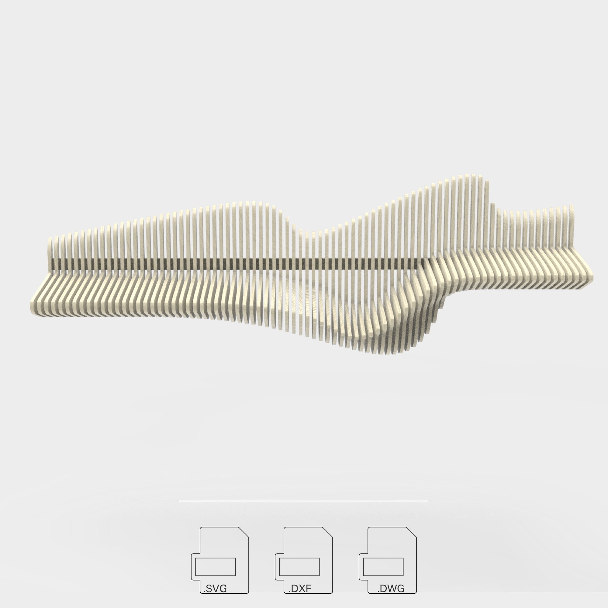 Parametric Roi Console: Wake • Modern CNC Design • Router-cut Vector ...