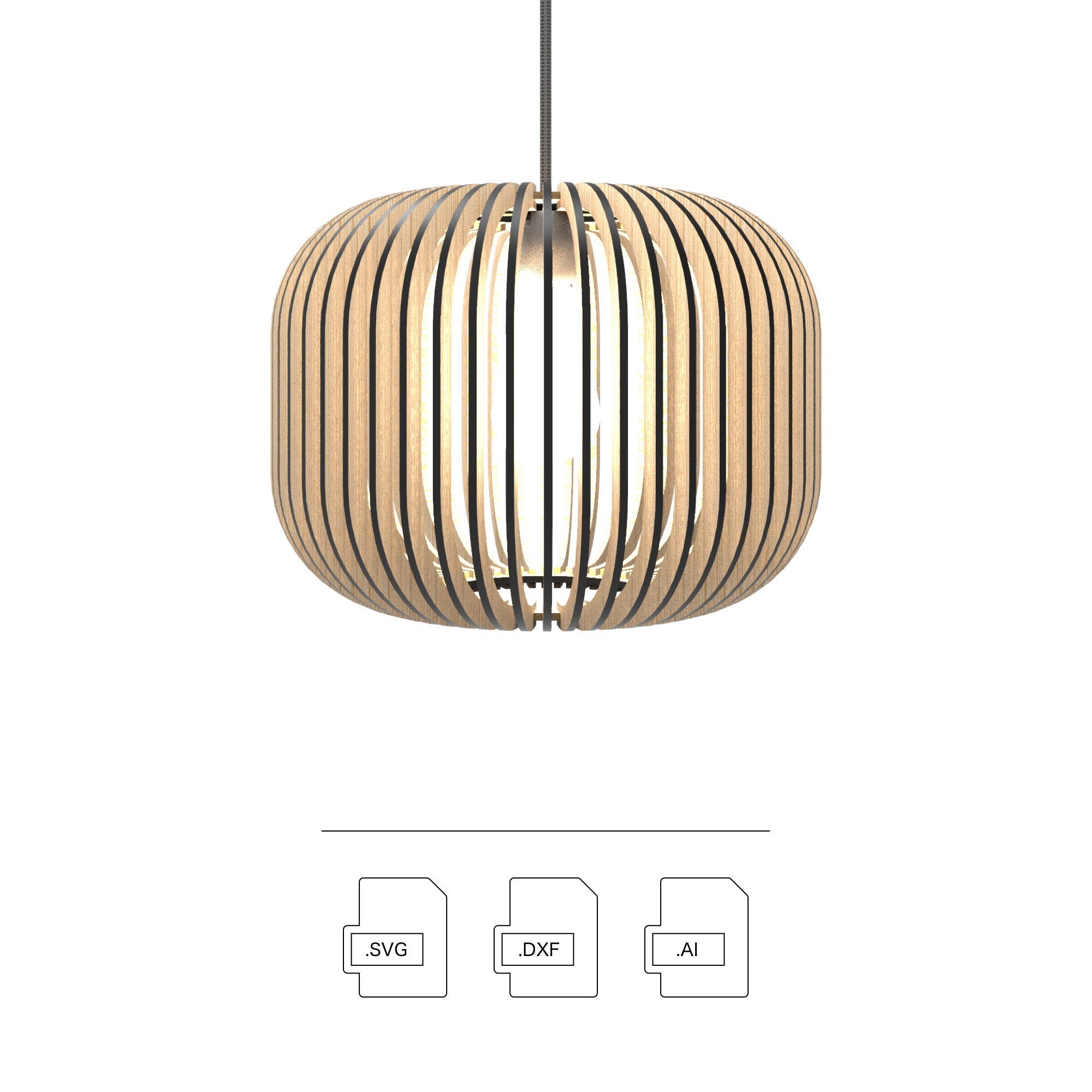 Melon Lamp Laser-cut CNC Vector Files (digital Download) - Etsy