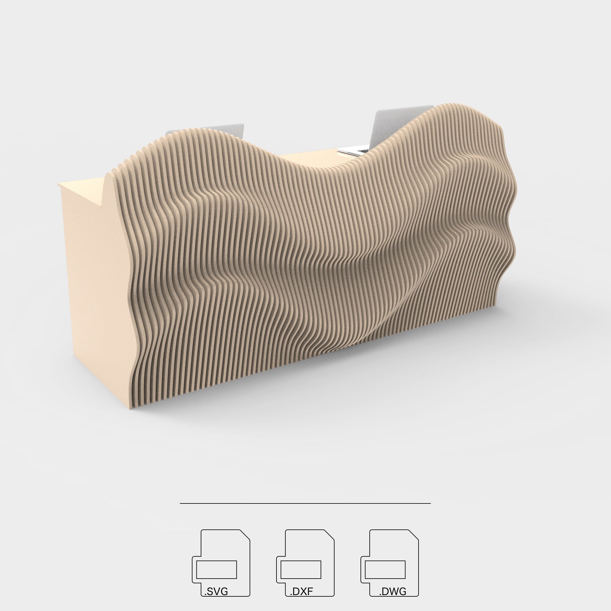 Parametric Desk Flo Router Cut Files Cnc Files For Cutting Vector Files Dxf Dwg Svg Pdf