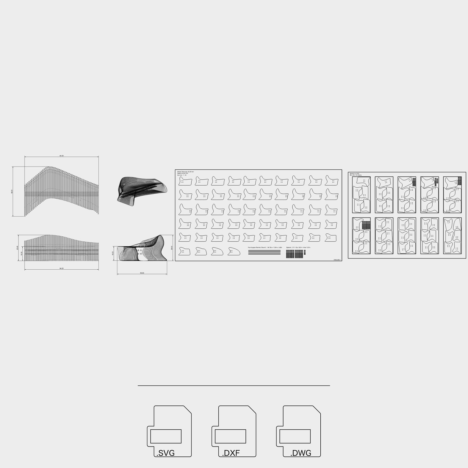 Parametric Bench 1 0 Router Cut Files Cnc Files Vector Etsy