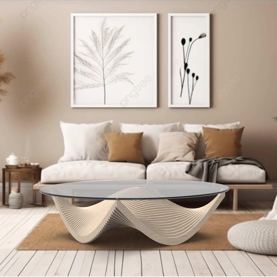 Parametric Coffee Table: Arc Router-cut Files CNC Files for Cutting ...