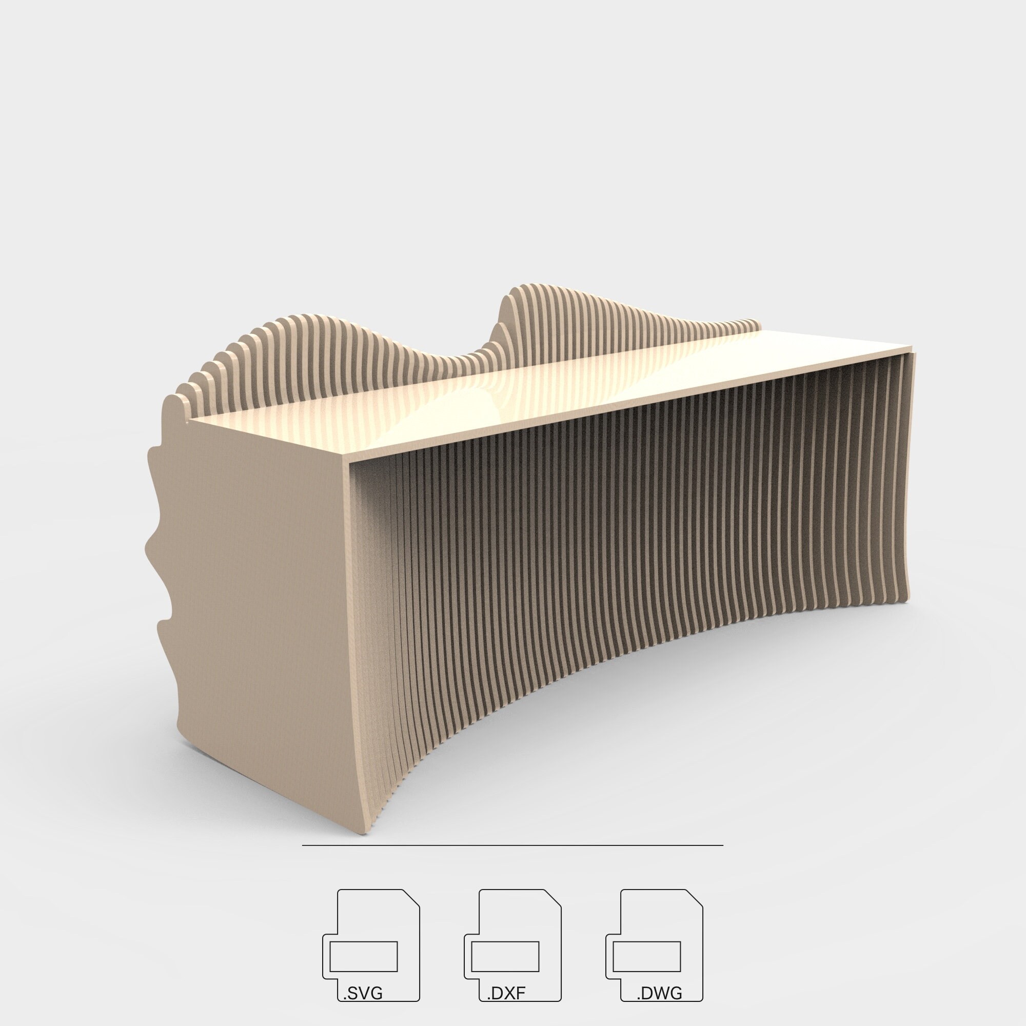 Parametric Desk Task • Router Cut Files • Cnc Files For Cutting• Vector Files • Dxf • Dwg