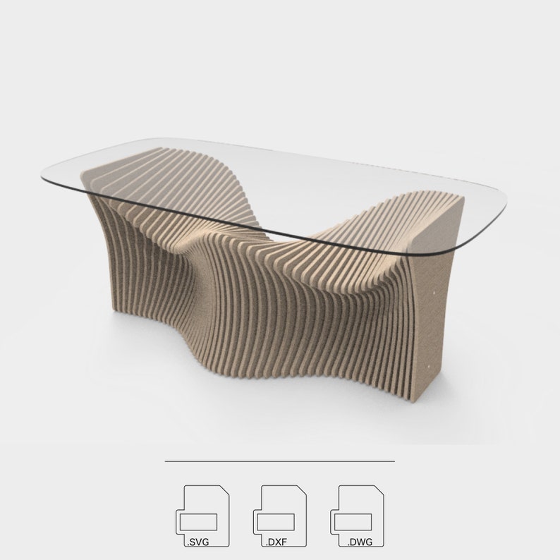 Parametric Dining Table: Cyra Router-cut Files CNC Files Vector Files ...