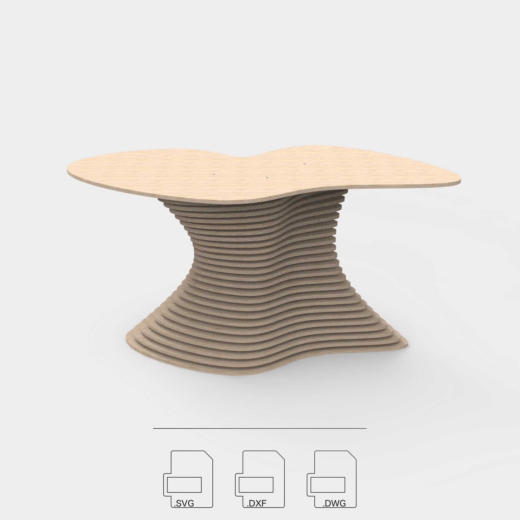 Parametric Desk Swift • Router Cut Files • Cnc Files For Cutting• Vector Files • Dxf • Dwg