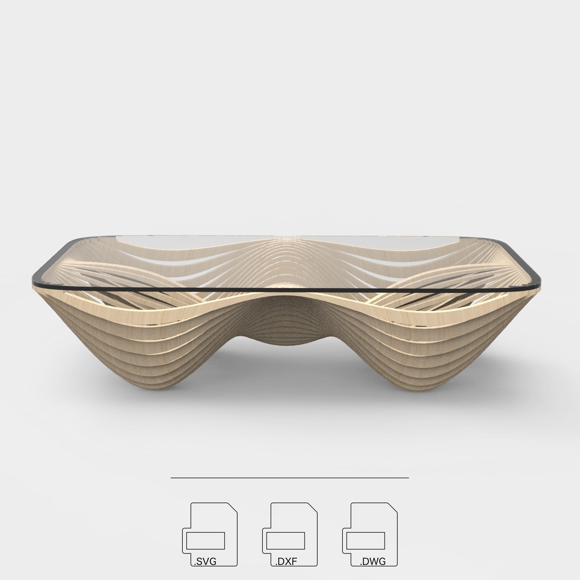 Evo Coffee Table Router-cut Files CNC Files for Cutting Vector Files ...