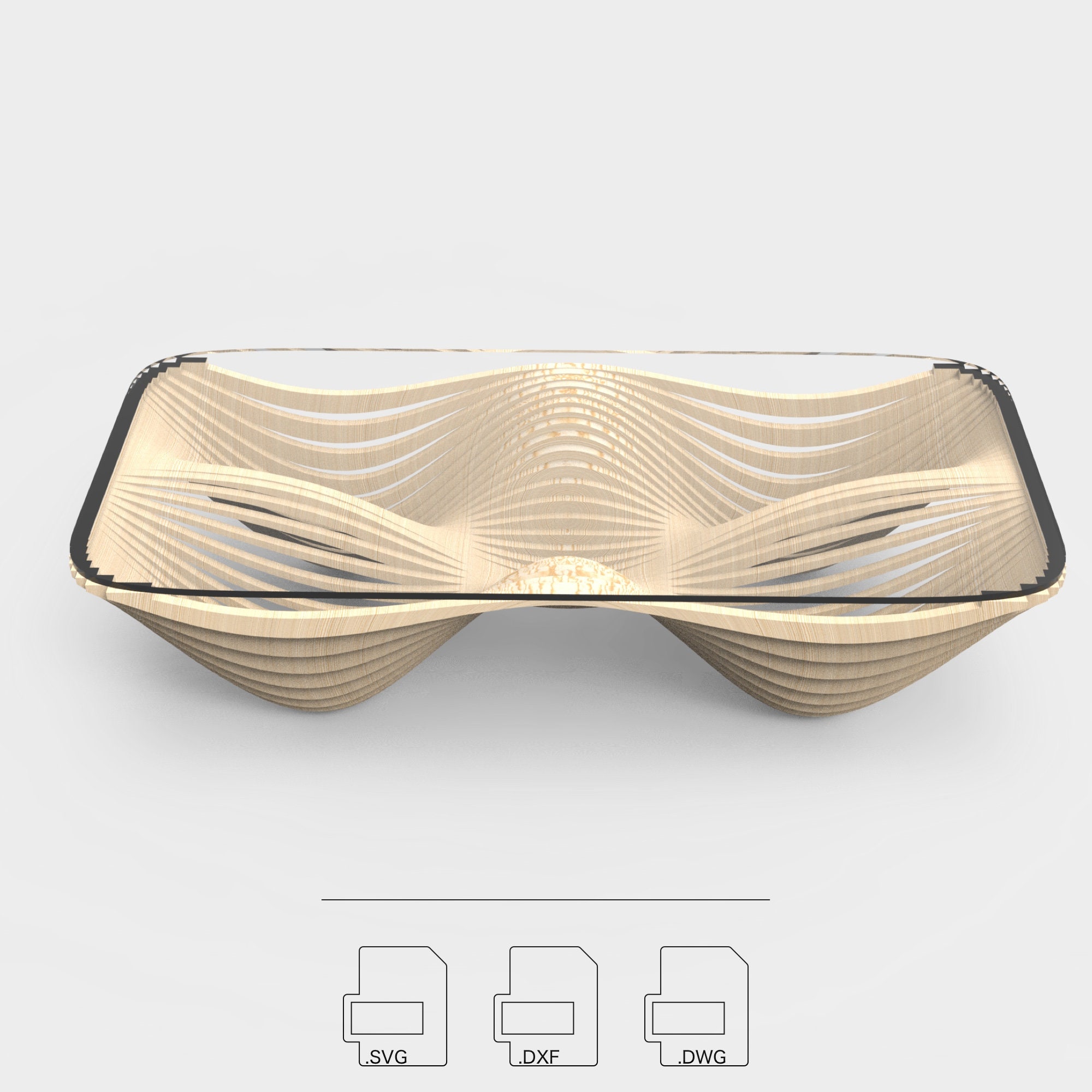 Evo Coffee Table Router-cut Files CNC Files for Cutting Vector Files ...