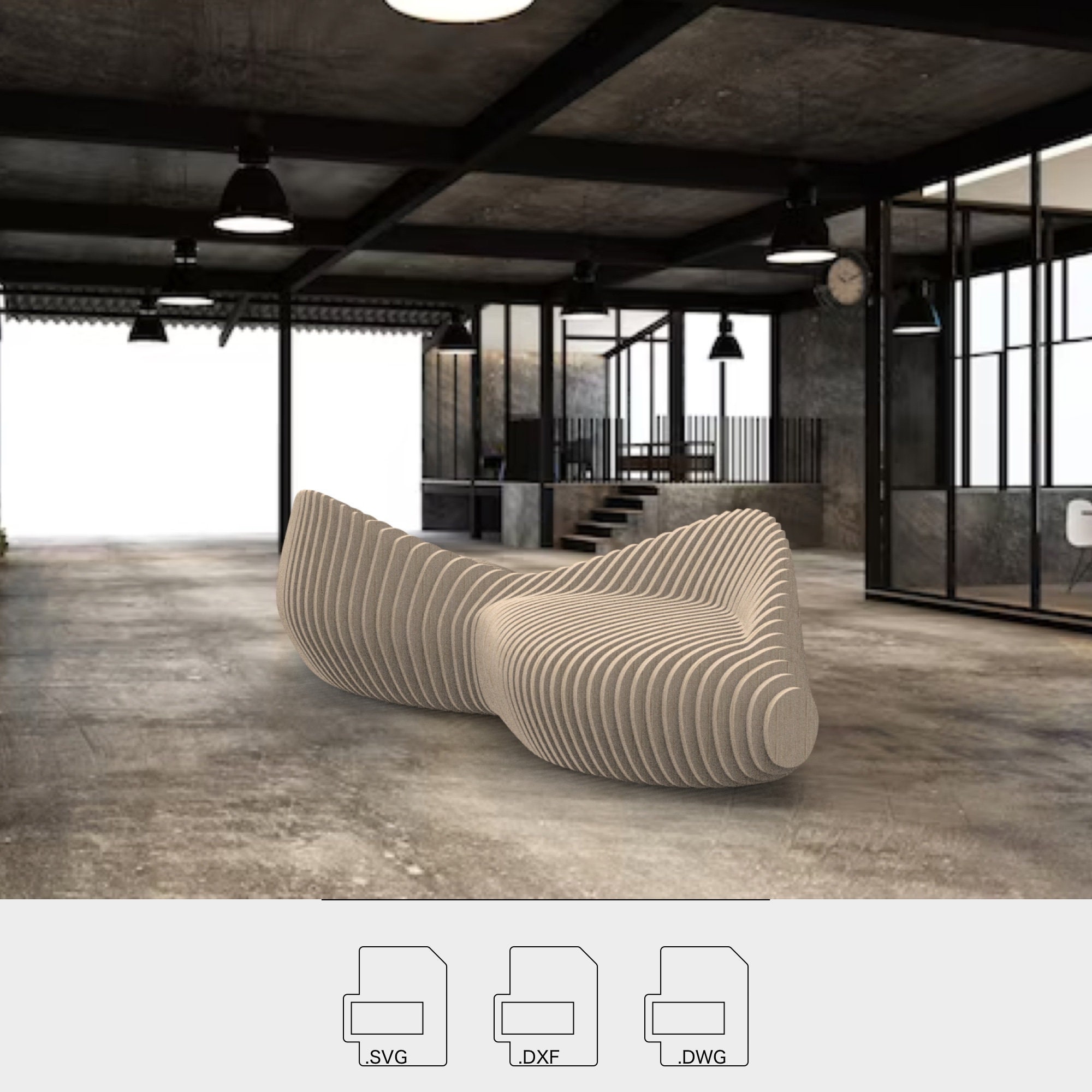 Parametric Bench Zia Router Cut Files Cnc Files For Cutting Vector Files Dxf Dwg Svg Pdf Etsy