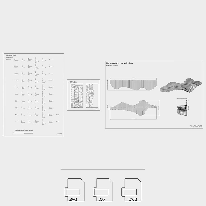 Parametric Console Lexa Router Cut Files Cnc Files Vector Files Dxf Dwg Svg Pdf Etsy