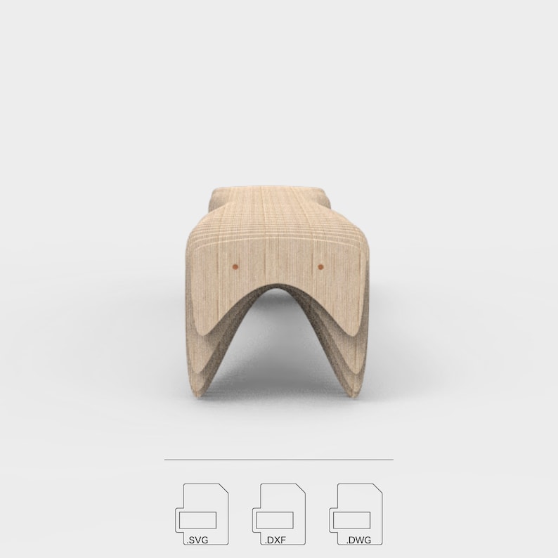 Parametric Bench K9 Router Cut Files Cnc Files For Cutting Vector Files Dxf Dwg Svg Pdf Etsy