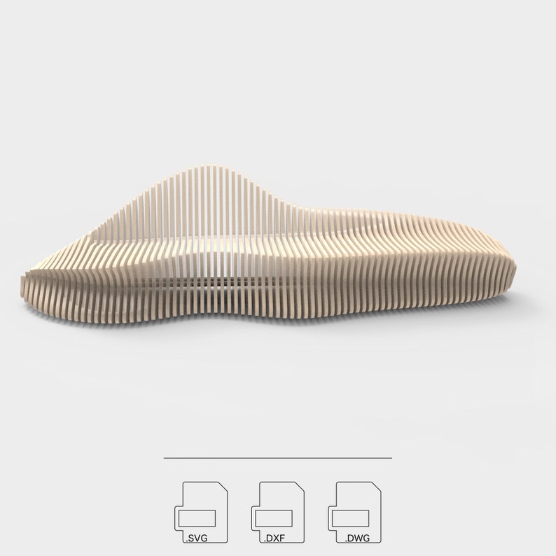 Parametric Bench Zia • Router Cut Files • Cnc Files For Cutting• Vector Files • Dxf • Dwg