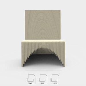 Arch Lounge Chair • Router-cut Files • CNC Files for Cutting• Vector ...