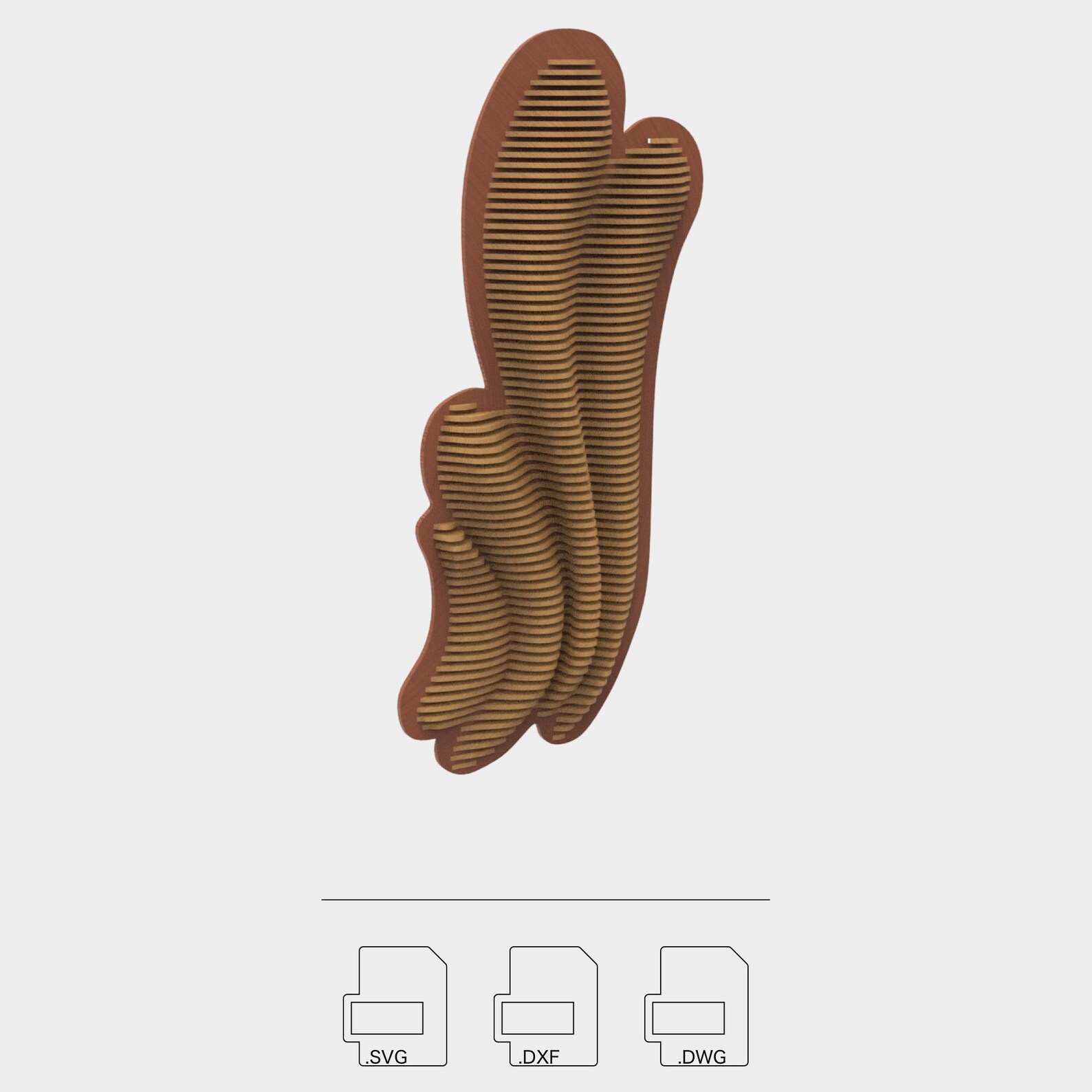 Parametric Wall Waves Art 1 • Router-cut Files • CNC Files for Cutting ...