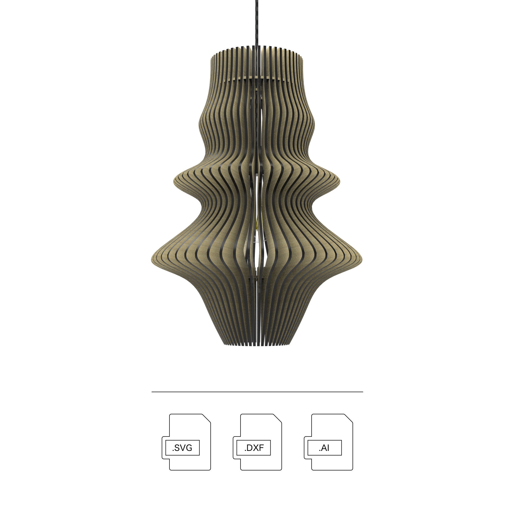 Spindle Lamp: Laser Cut CNC Vector Files (digital Download) - Etsy
