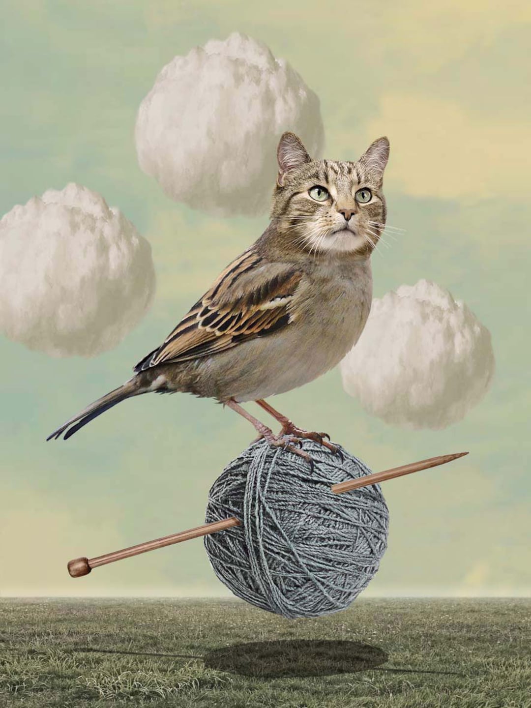 Surreal Animal, Digital Collage Art - Etsy