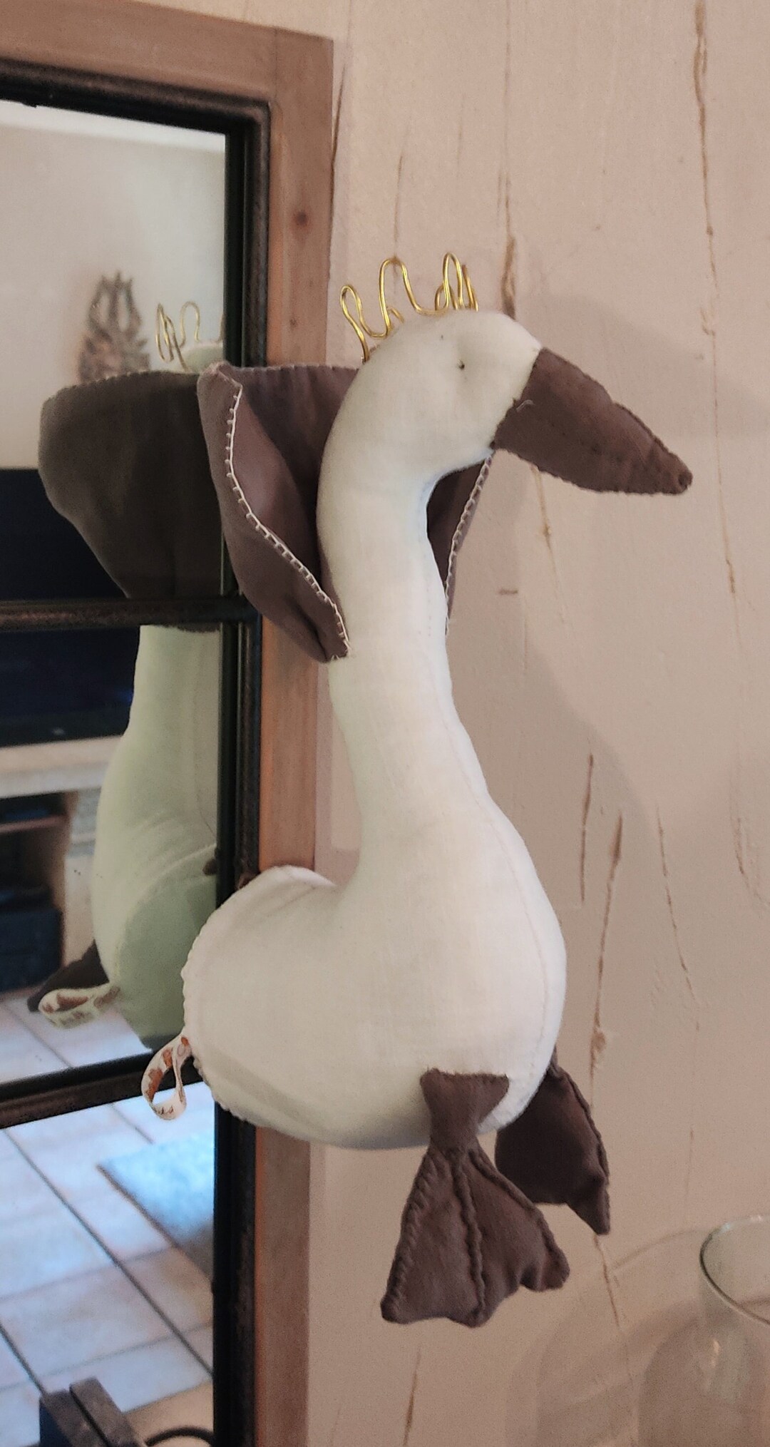 Linen Goose Head Trophy for Children's Room Decoration Birthday Gift - Etsy