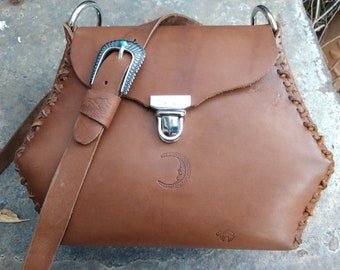 Rustic Leather Purse - Etsy