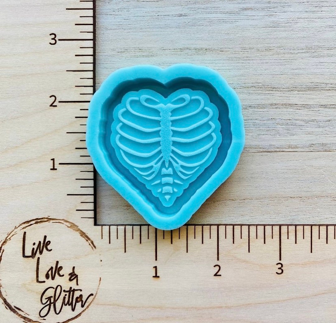 Heart Rib Shaker Silicone Mold for Resin, Medical Shaker Silicone Mold ...