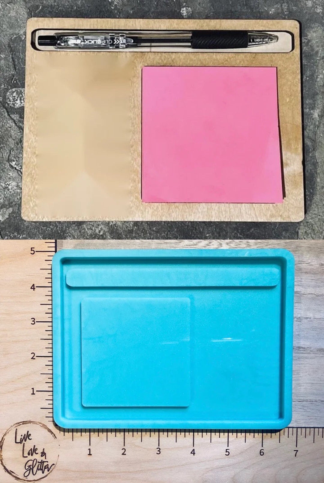 Note Pad and Pen Holder Silicone Mold for Resin, Teacher Appreciation ...