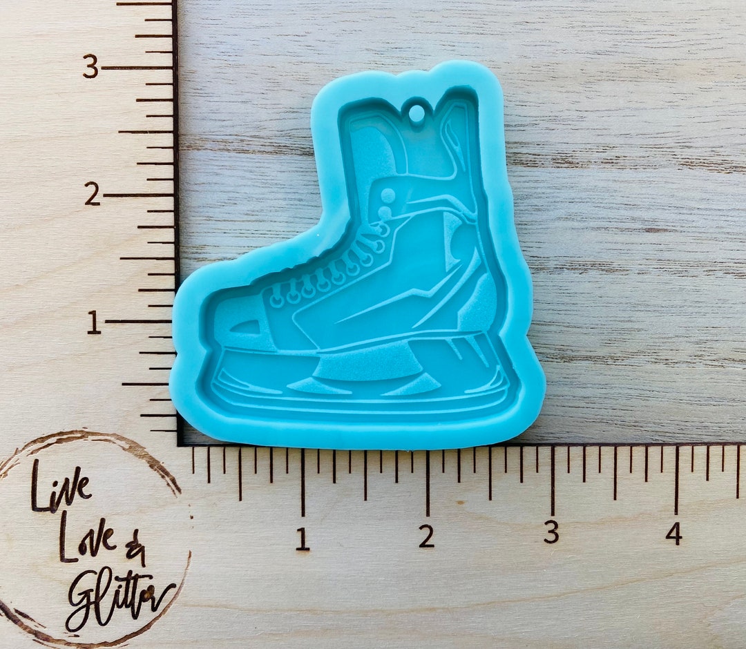 Hockey Skate Silicone Mold for Resin, Hockey Skate Keychain Silicone ...