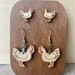 Chicken Earring Svg, Chicken Earrings Stud Svg, Chicken Earrings Dangle ...